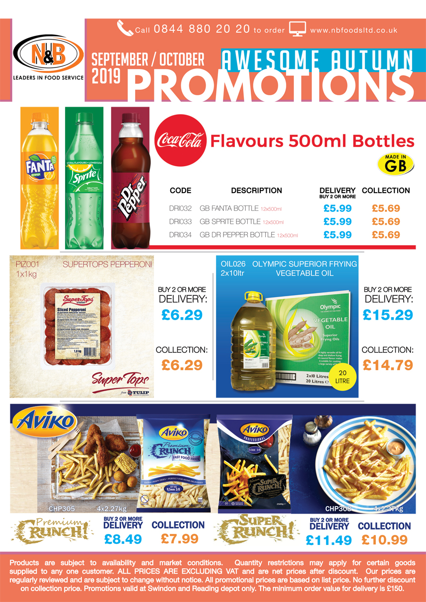 Leaders in Food Service, N & B Foods LTD - Food Supplier